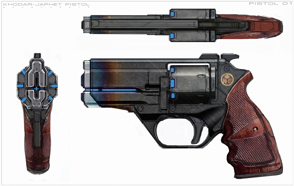 SciFi Revolver - 3D model by Liz (@L.Nickl) [880bb58] - Sketchfab